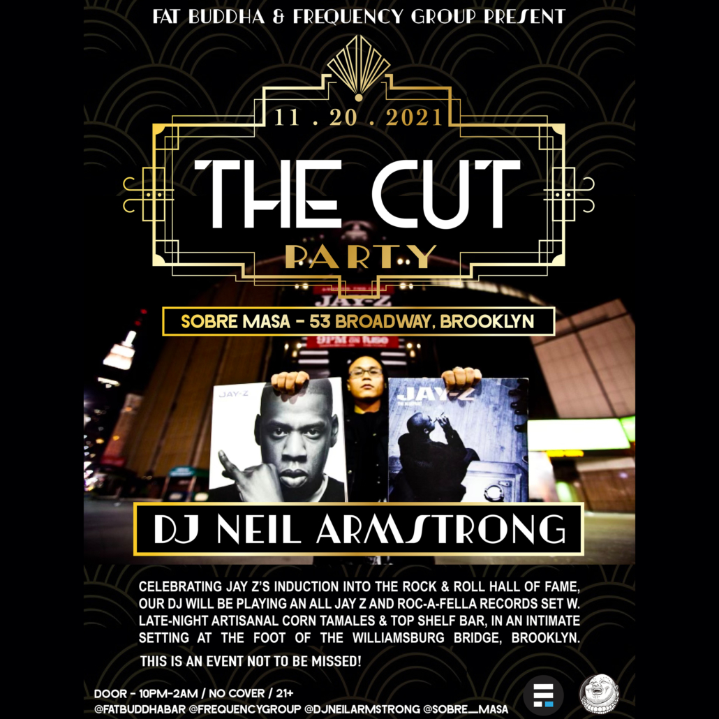 11/20 – The Cut Party @ Sobre Masa Brooklyn NYC – DJ Neil Armstrong